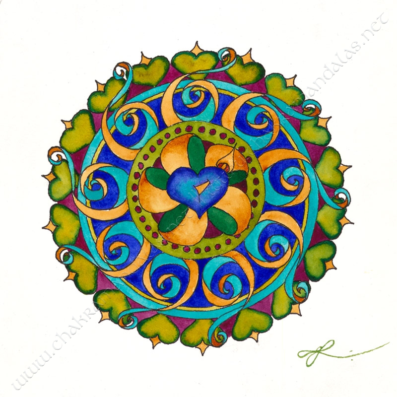 Hearts A Healing by Vikki Reed - Mandala for Overcoming Loss Hearts A Healing by Vikki Reed - Mandala for Overcoming Loss